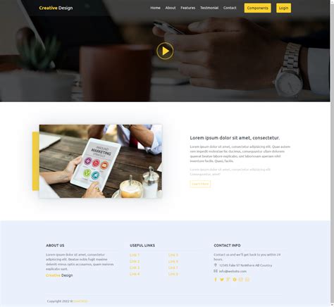 github mit2001 single page template into multiple pages template
