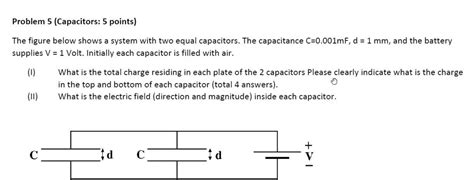 Solved Problem 5 Capacitors 5 Points The Figure Below Chegg Com