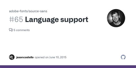 language support · issue 65 · adobe fonts source sans · github