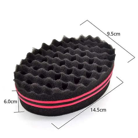 One Pack Short Hair Twist Sponge Big Holes Hair Brush Sponge Twist Wave