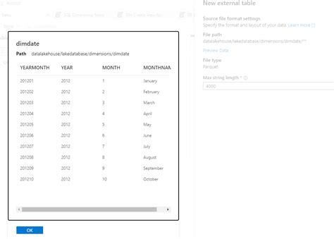 Creating A Lake Database Using The Database Designer