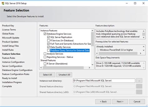 Installing Micosoft SQL Server 2016