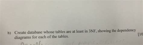 Solved Given The Following Dependency Diagram For A Table Chegg