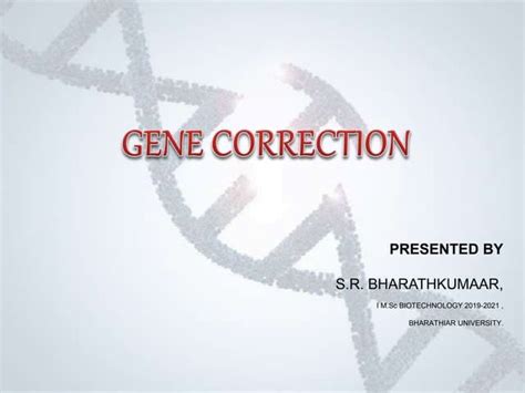 Gene Correction Pptx