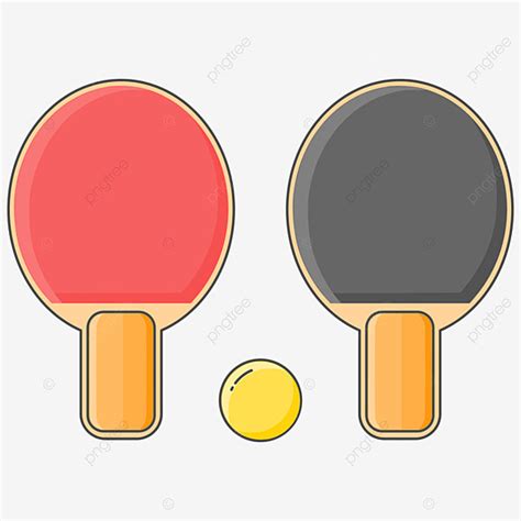 Table Tennis Racket Vector Design Images Two Table Tennis Rackets With