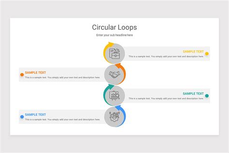 circular loops powerpoint presentation template nulivo market