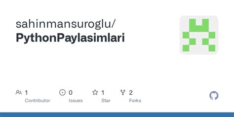 GitHub Sahinmansuroglu PythonPaylasimlari