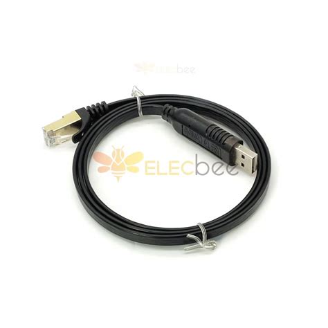 Elecbee Usb To Rj45 Male To Male Programming Cable Rs232 Serial Cable
