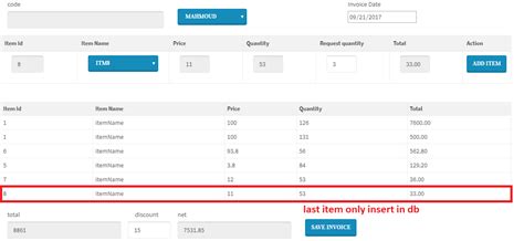 invoice system using jquery php mysql and bootstrap 8