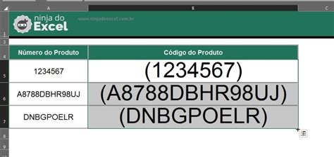 Como Inserir Código de Barras no Excel Atualizado Ninja do Excel
