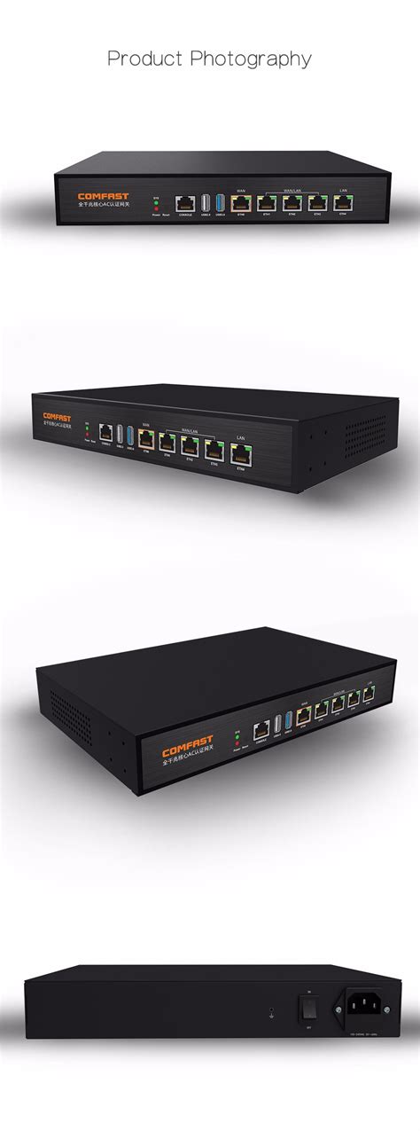 comfast cf ac100 880mhz gigabit ac authentication gateway routing