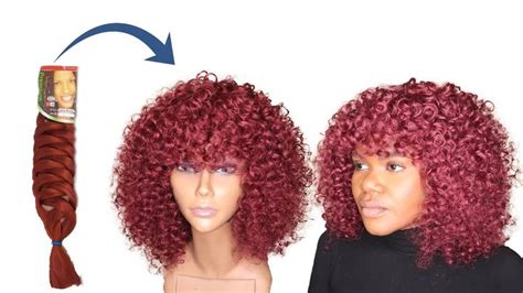 Diy Curly Crochet Wig Using Expression Braid Extension How To Curl