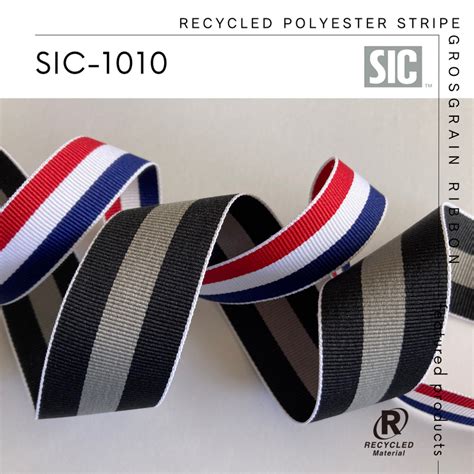 New Item Sic 1010 Recycled Polyester Stripe Grosgrain Ribbon What S New Shindo Corporate