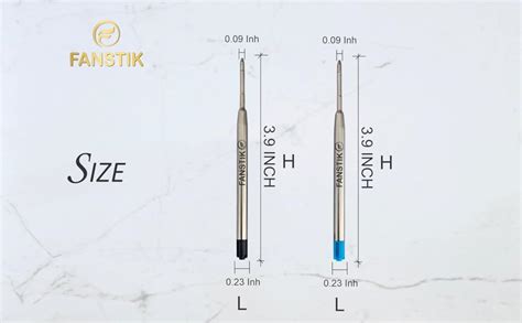 Fanstik Replaceable Ballpoint Pen Refills Made In Usa