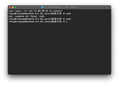 Macos中 Vscode终端快速打开 Command Not Found Code Csdn博客