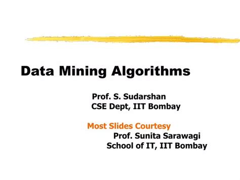 PPT Data Mining Algorithms PowerPoint Presentation Free Download ID