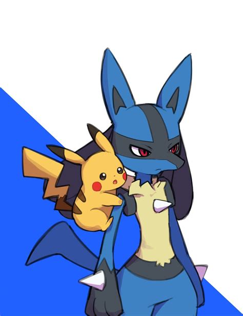 Pikachu And Lucario Pokemon Drawn By Colaoud Danbooru