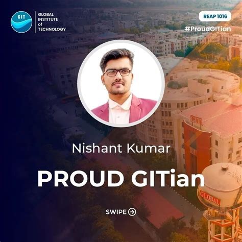 nishant kumar on linkedin thankyou global institute of technology