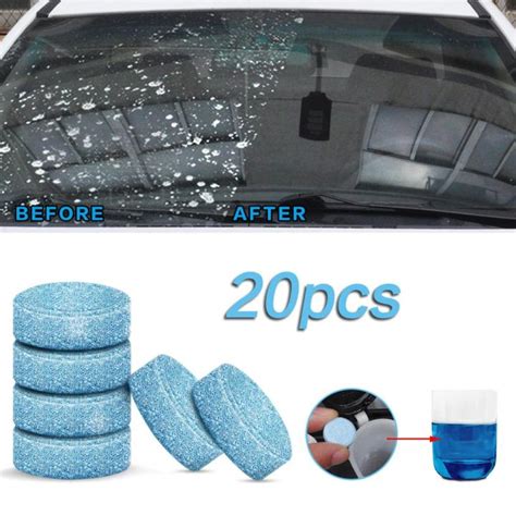 Car Cleaning Effervescent Tablets Windshield Ultra Clear Wiper Glass