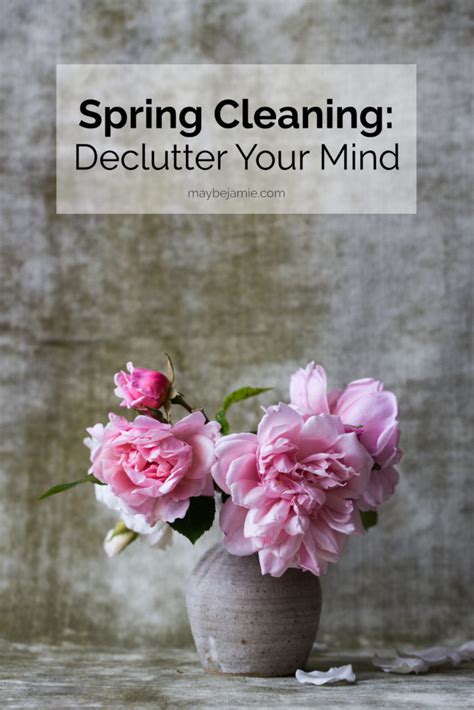 Spring Cleaning Declutter Your Mind Maybe Jamie