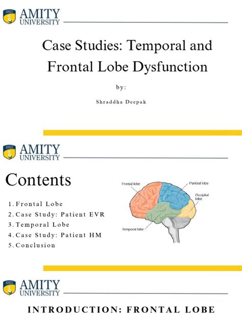 Case Studies Temporal And Frontal Lobe Dysfunction Pdf
