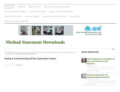 Pdf Testing And Commissioning Of Fire Suppression System Dokumen Tips
