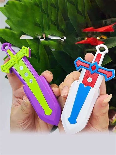 3d printed sword decompression toy push and pull big sword with