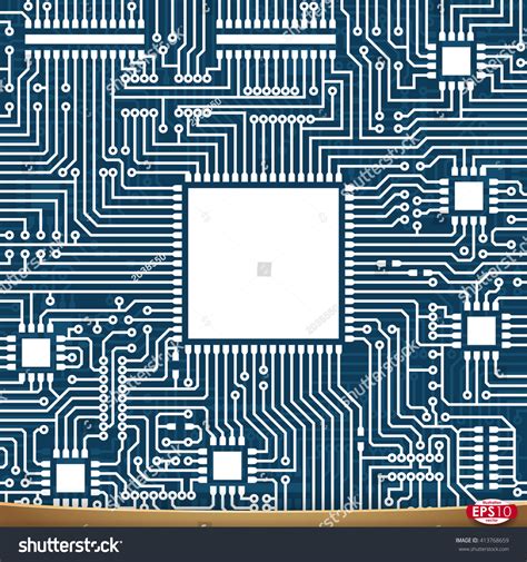 Pcb Wiring Scheme Vector Electrical Background Stock Vector Royalty Free 413768659 Shutterstock