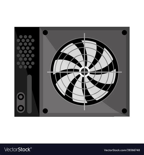 Cpu Fan Device Computer Royalty Free Vector Image