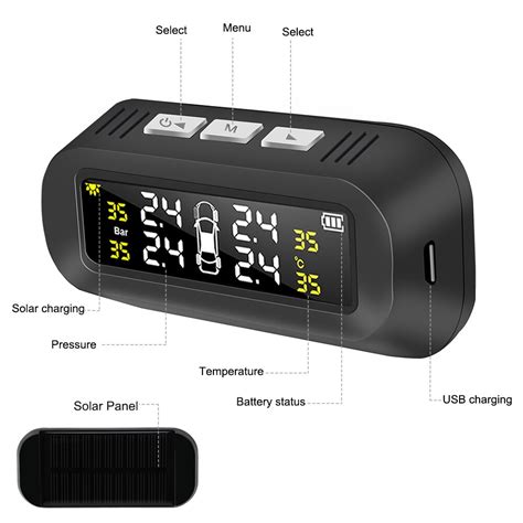 Car Tire Pressure Monitoring System 4 Internal Sen Vicedeal
