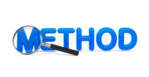 method concept with magnifying glass stock image colourbox