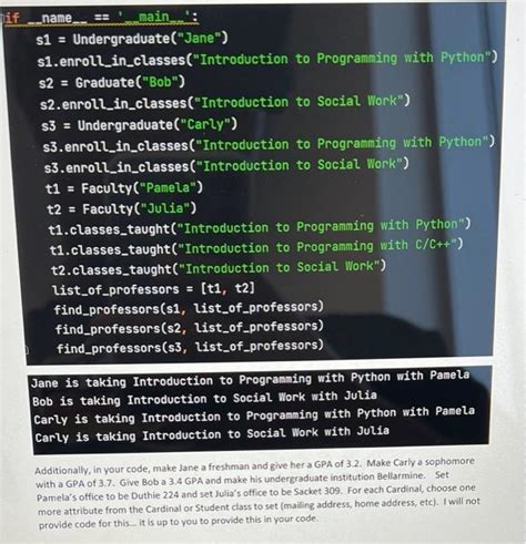solved please create the following inheritance tree with the