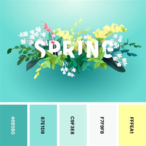 30 Spring Color Palettes For Fresh Designs Color Meanings