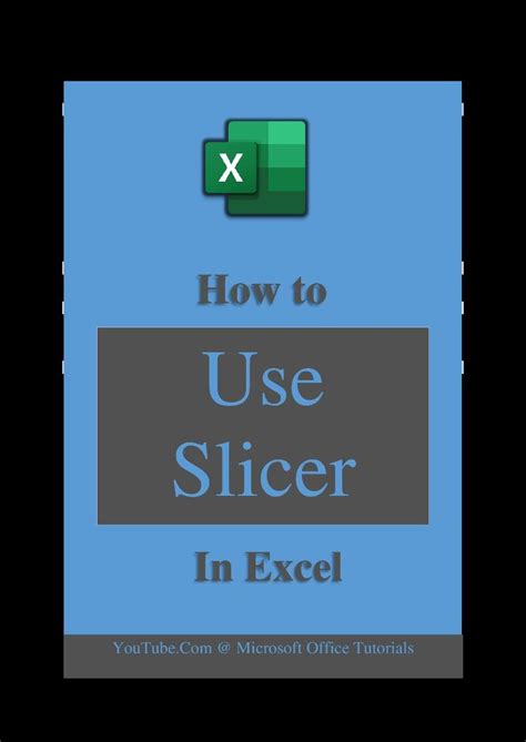 how to use slicer in excel for multiple pivot tables