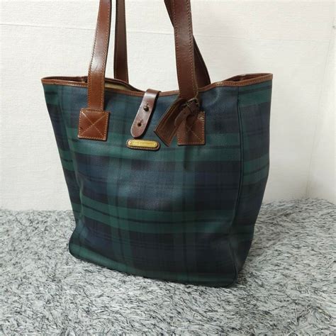 폴로랄프로렌usa 블랙워치 타탄체크 숄더백 쇼퍼백 헬로마켓