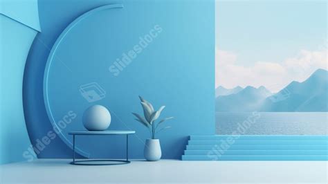 무료 홈 디스플레이 전자 상거래 블루 ppt 배경 slidesdocs