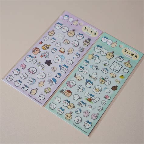 엔스카이 치이카와 스티커 먼작귀 나가노 농담곰 씰스티커 치이카와 하치와레 우사기 모몽가 랏코 위시버킷