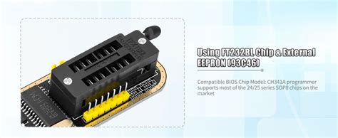 Ch341a Programmer Eeprom Programmer Soic8 Sop8 Flash Chip Eeprom Programmer Ic Bios