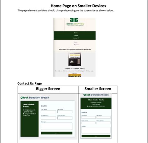 Replicate The Following Website Using The Html And