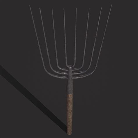 Spading Fork 3d Model By Get Dead Entertainment