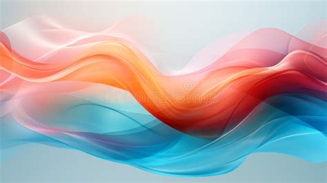 Colorful Abstract Wave Pattern On White Background Stock Illustration Illustration Of