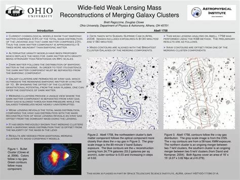 Ppt Wide Field Weak Lensing Mass Reconstructions Of Merging Galaxy