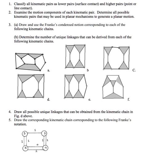 1 Classify All Kinematic Pairs As Lower Pairs Surface Contact And Higher Pairs Point Or Line