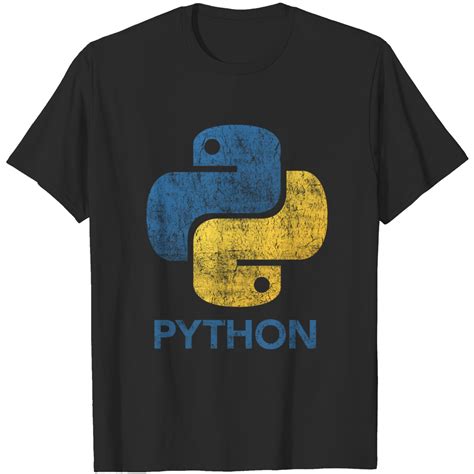 retro python programmer python t shirt sold by ian lawson sku