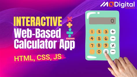 Interactive Web Based Calculator App Htmlcssjs Youtube