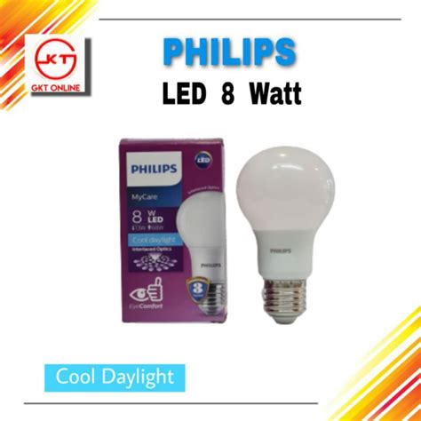 Jual Lampu Philips Led Bohlam Watt Lampu Led Bulb Cahaya Putih Philips Mycare Shopee Indonesia