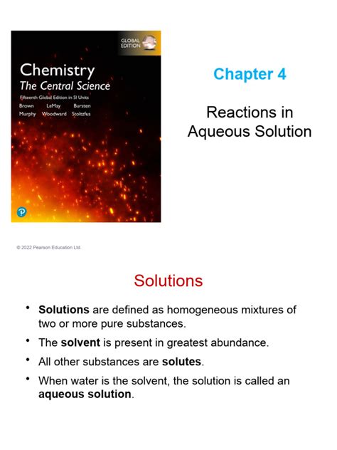 Ch04 Lecture Pdf Solvation Aqueous Solution