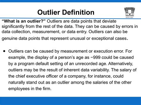 outlier detection in higher dimensions in data mining ppt