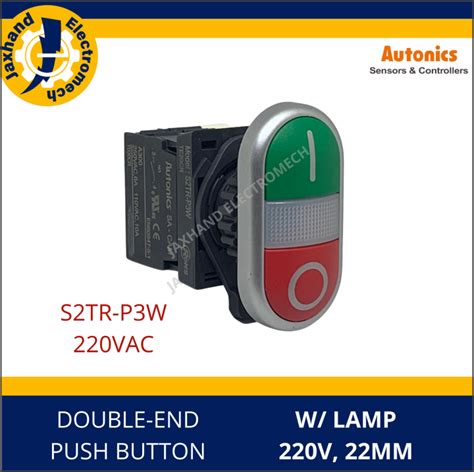 Autonics Double End Push Button W Lamp 220v Model S2tr P3w 22mm Lazada Ph