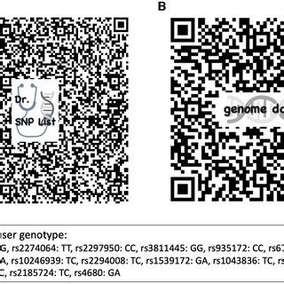 Quick Response QR Code Generation For Specified Genetic Variants A Download Scientific